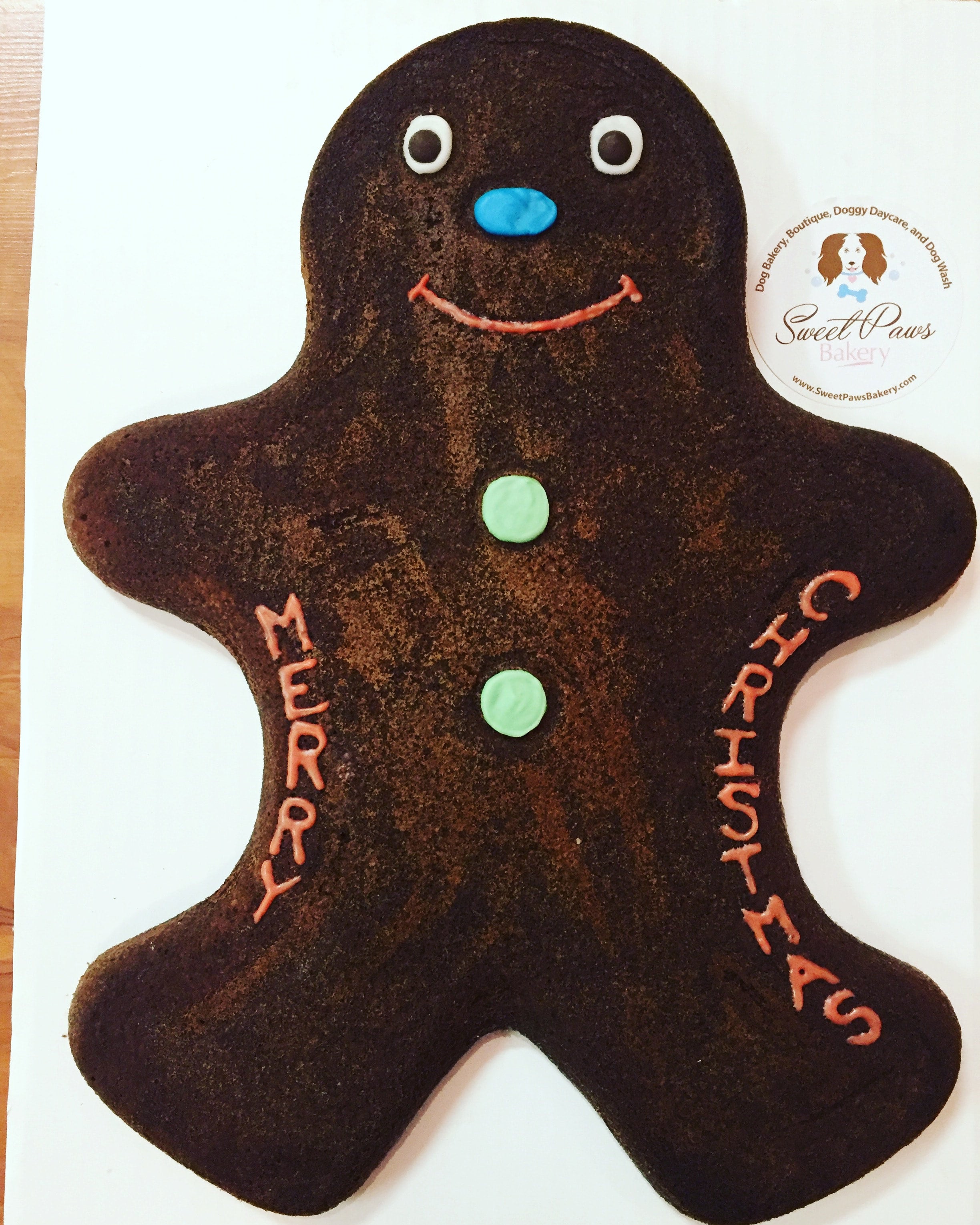 Gingerbread Man Holiday Dog Cake | Sweet Paws Bakery 5330 SW 91st Terr ...